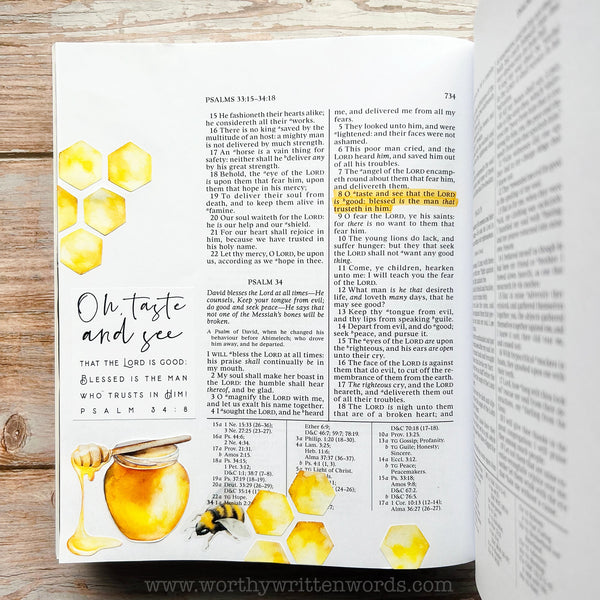 Digital Honey Sticker Sheets – Worthy Written Words