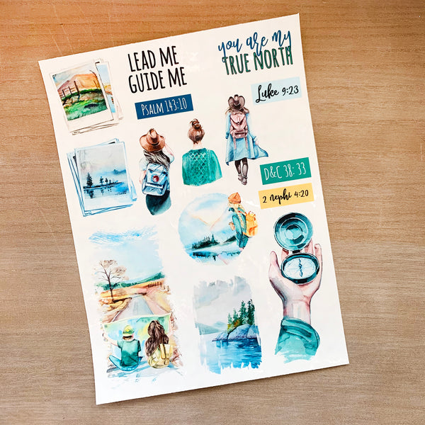 True North Sticker Sheet – Worthy Written Words