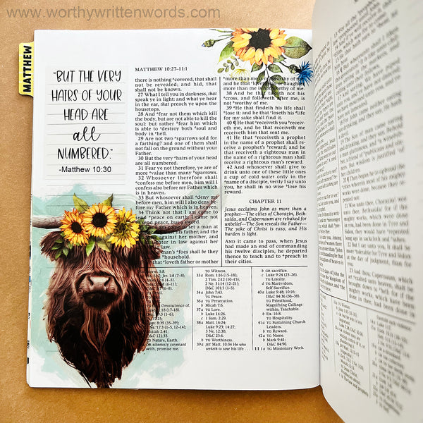 All Numbered Sticker Sheet – Worthy Written Words