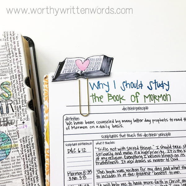 Sunday Notes Kit for LDS – Worthy Written Words